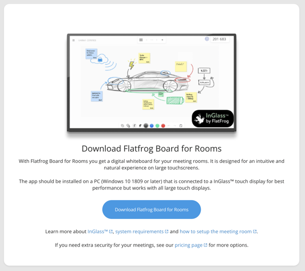 FlatFrog Board for Rooms Software Installation and Activation Instructions
